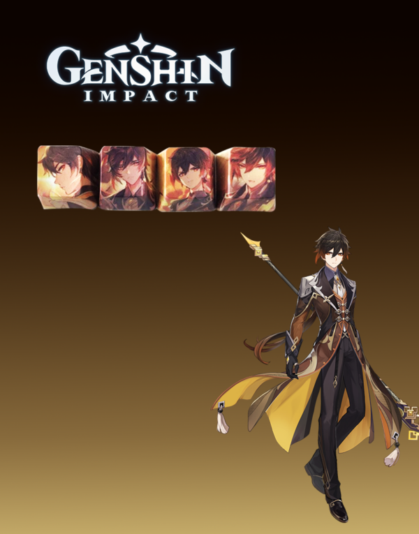 Keycaps Genshin Impact Zhongli Gamers Ecuador - Tu tienda Gamer