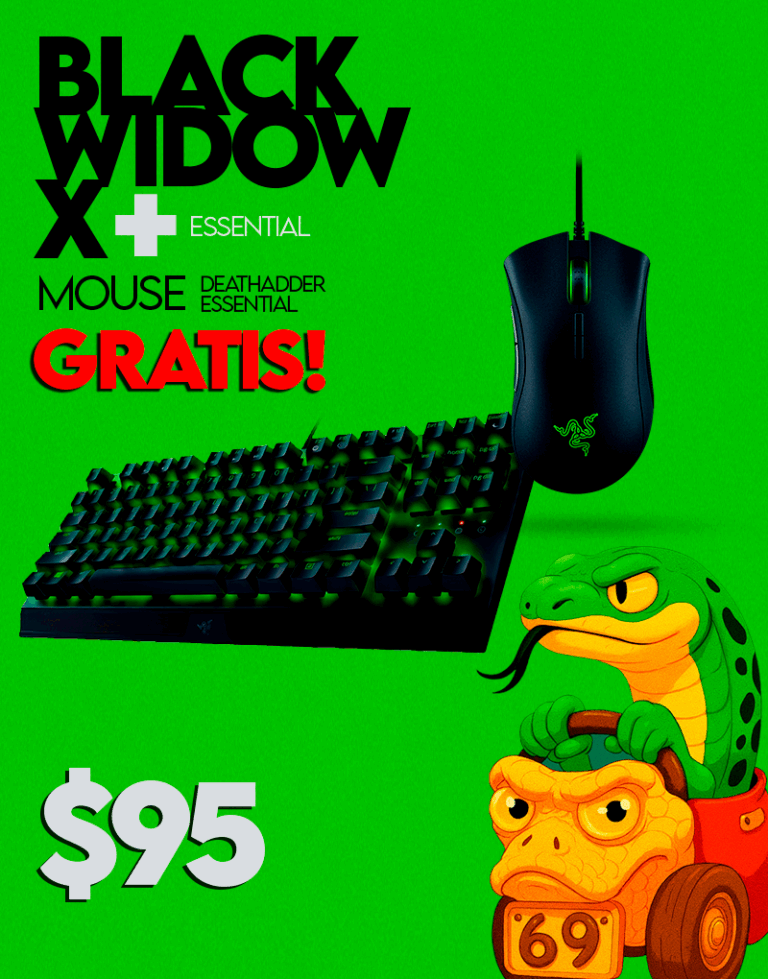 Promoción Teclado Blackwidow Essential X + Mouse Deathadder Essential ...